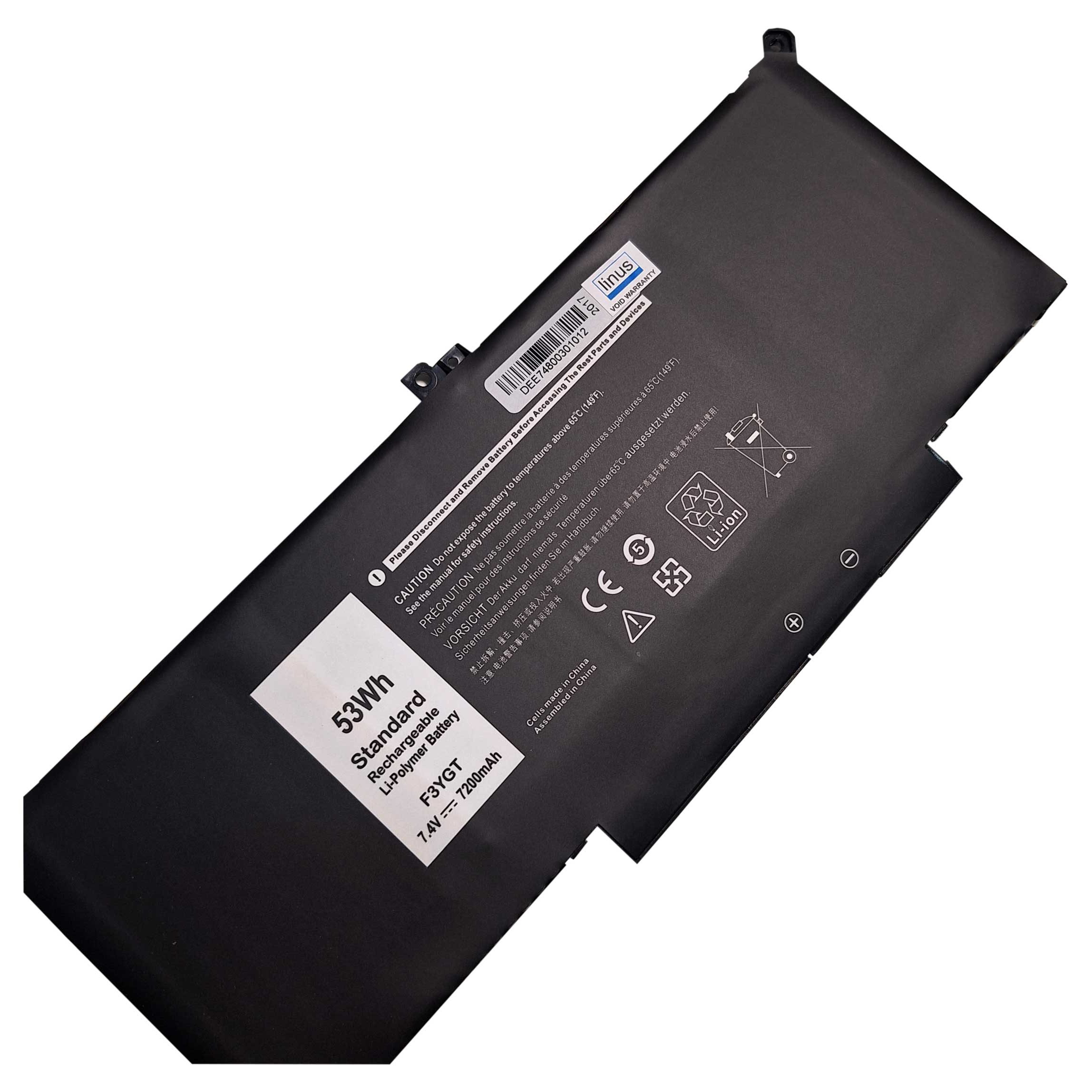 باتري دل DELL BATTERY Latitude E7480/7490 7200MAH - فروشگاه اینترنتی پی ...