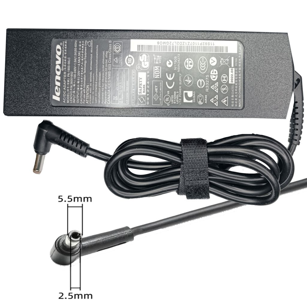 شارژرلنوو LENOVO Adapter 20V 4.5A (5.5*2.5)90W LONG - فروشگاه اینترنتی پی سی گستر