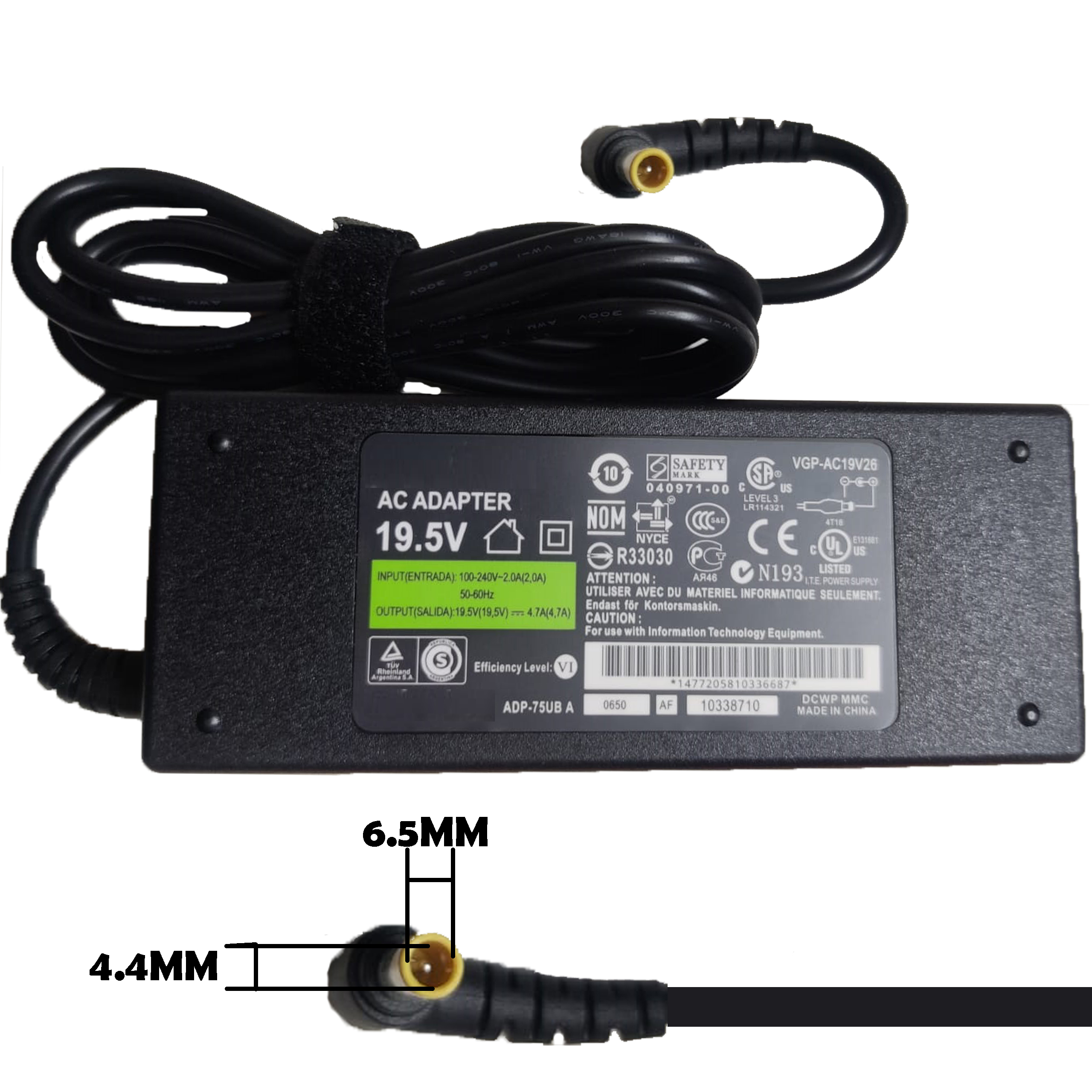 SONY Adaptor AC 19.5V 4.7A 90W NEW DBA - فروشگاه اینترنتی پی سی گستر