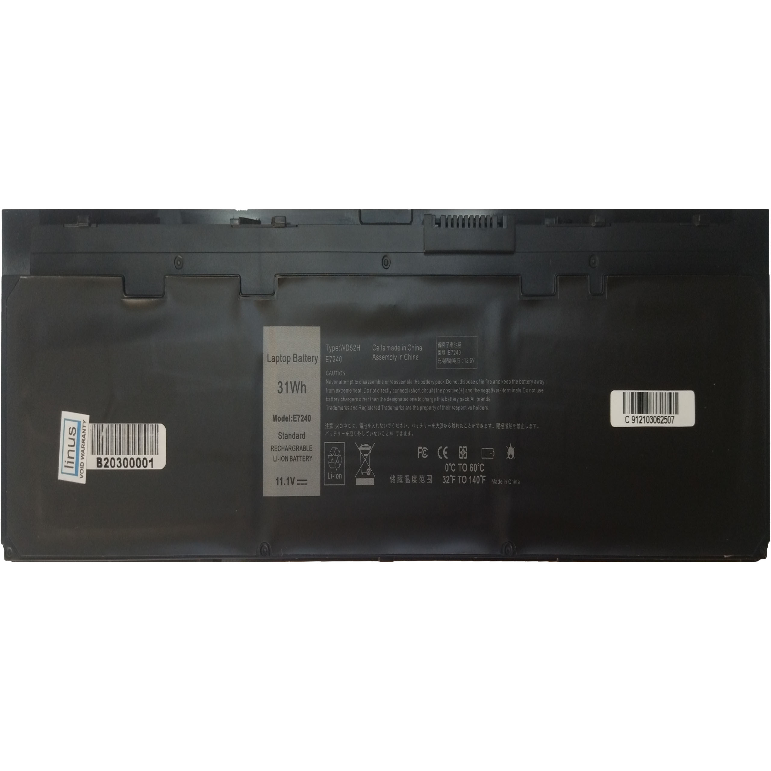 DELL BATTERY E7240 WD52H 2800MAH - فروشگاه اینترنتی پی سی گستر